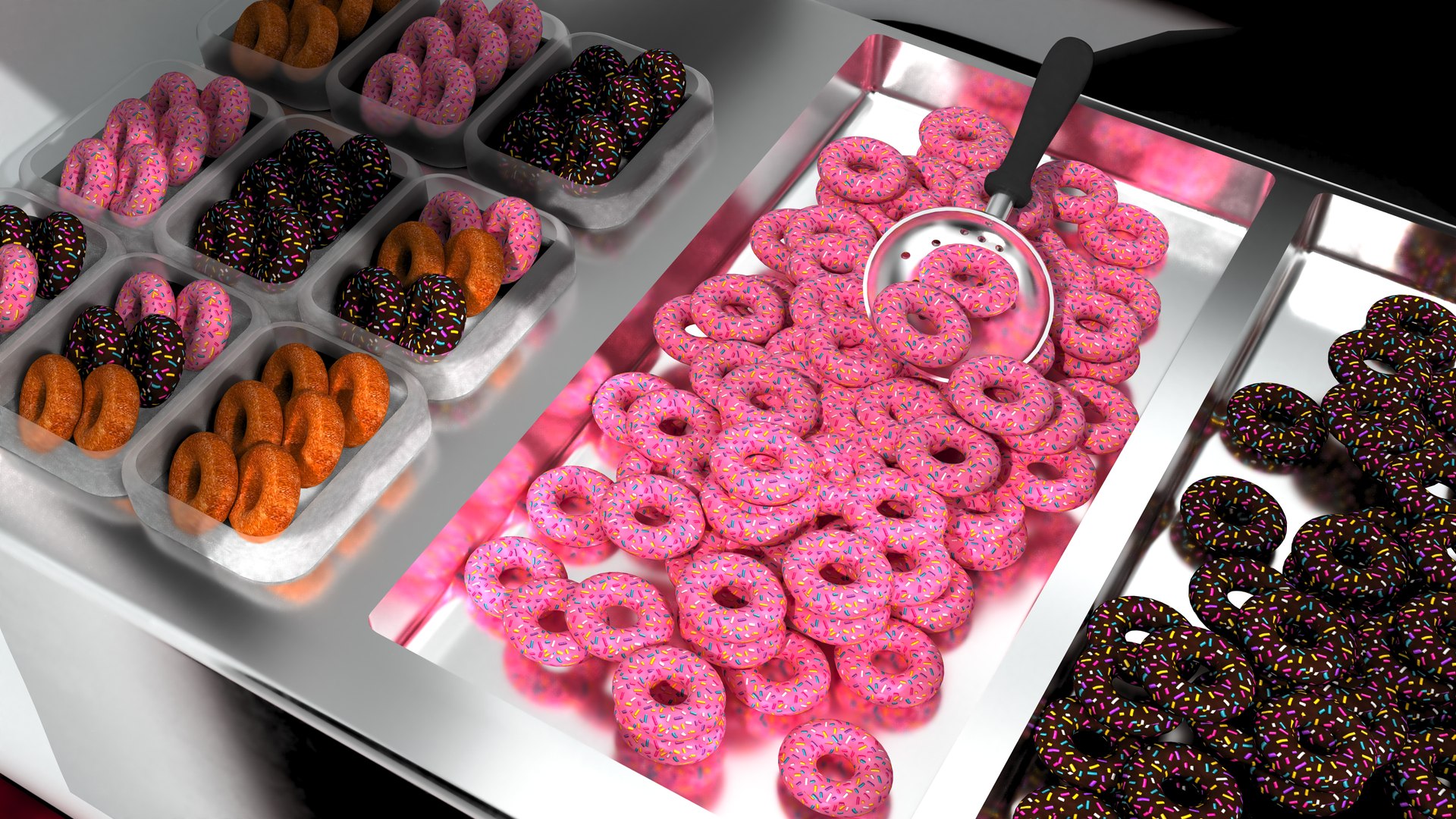 Donut Van 3D Model - TurboSquid 2365934