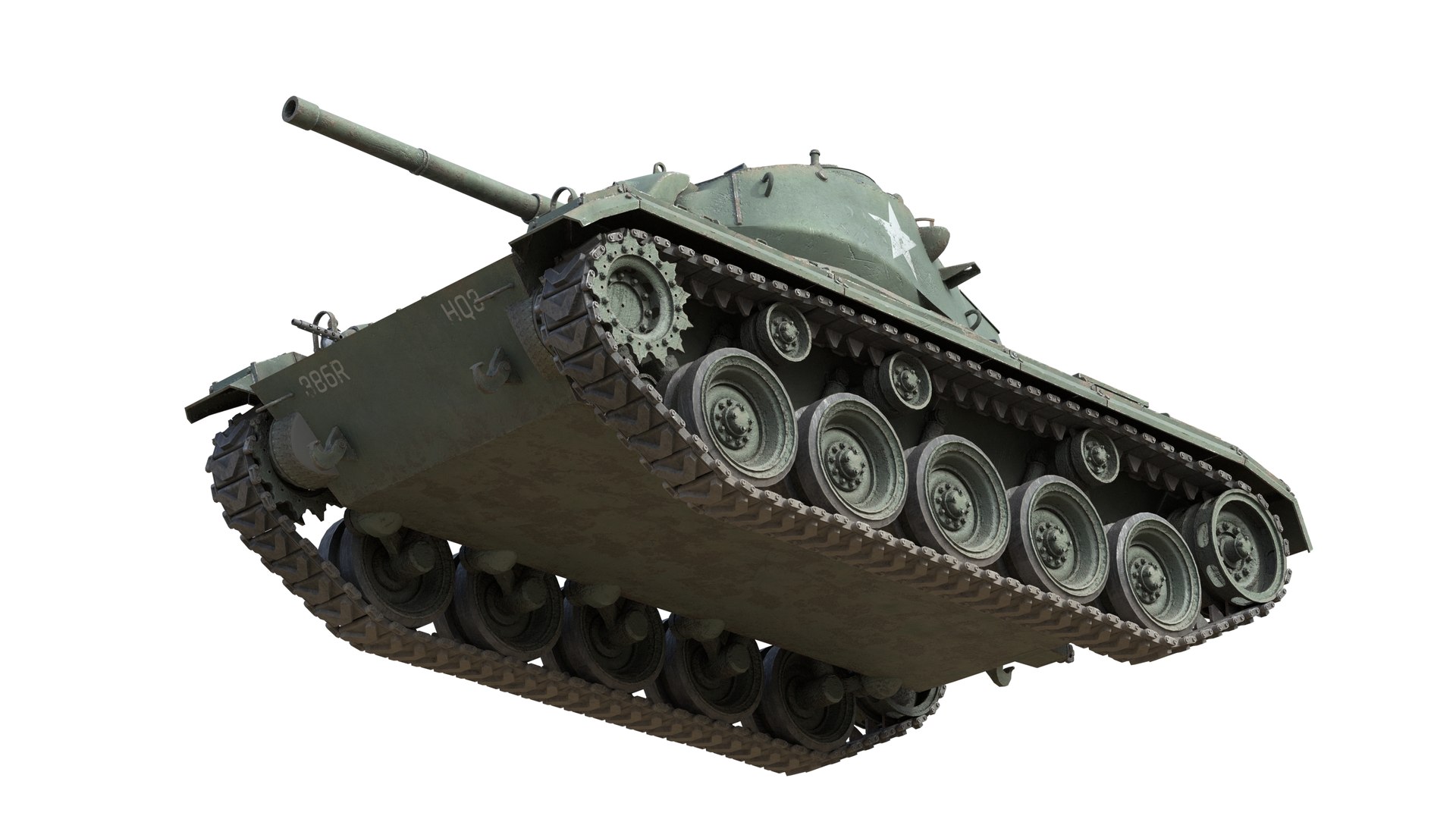 3D M24 Chaffee American Light Tank Model - TurboSquid 2317533