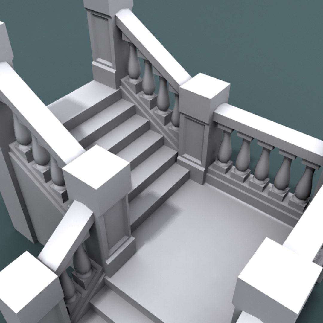 Step Staircase 3d Model