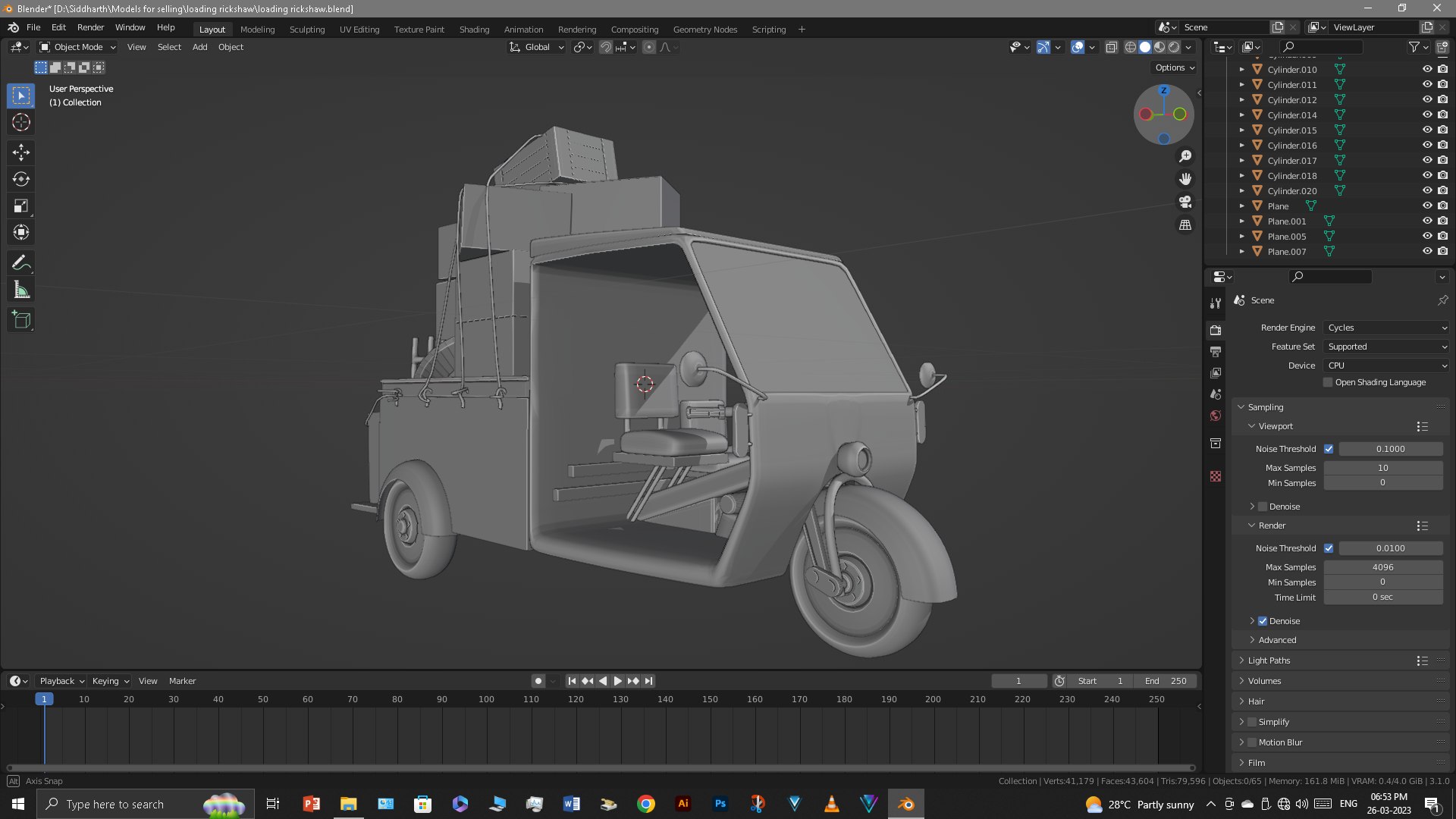 3D Rickshaw - TurboSquid 2196491