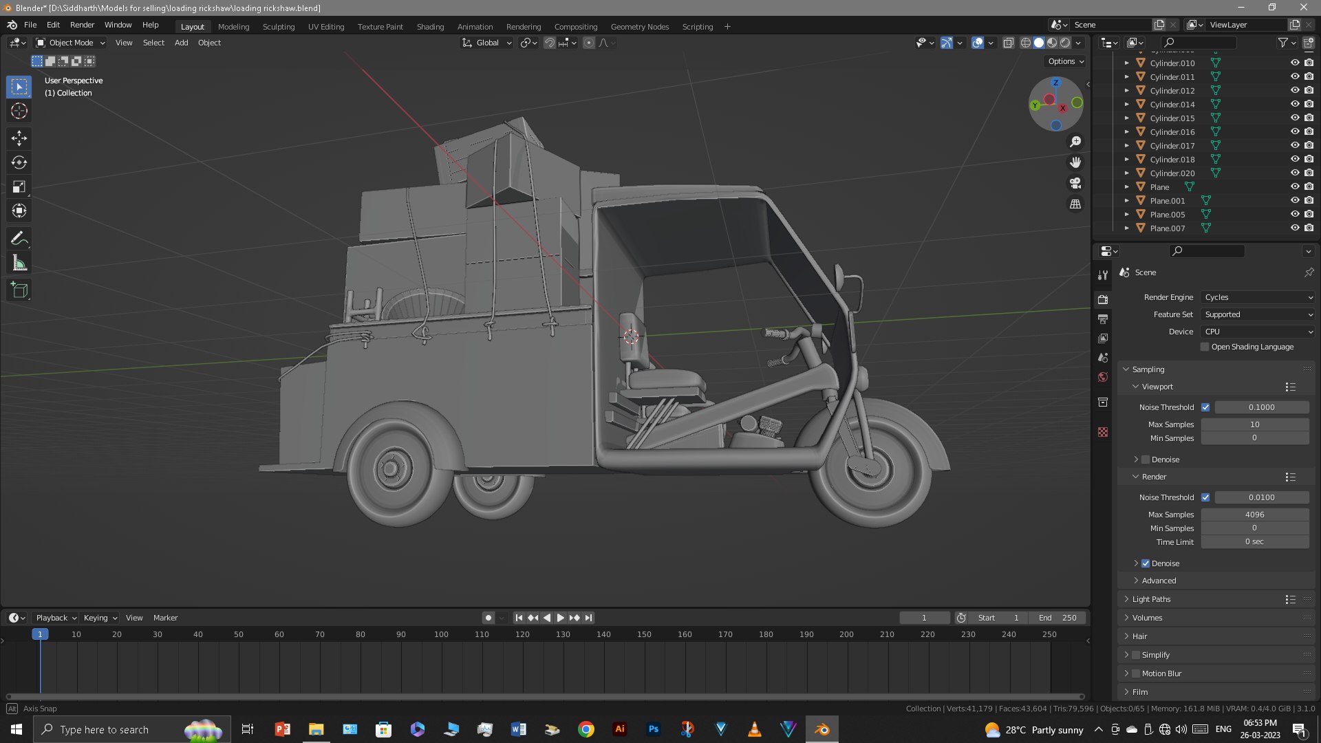 3D Rickshaw - TurboSquid 2196491