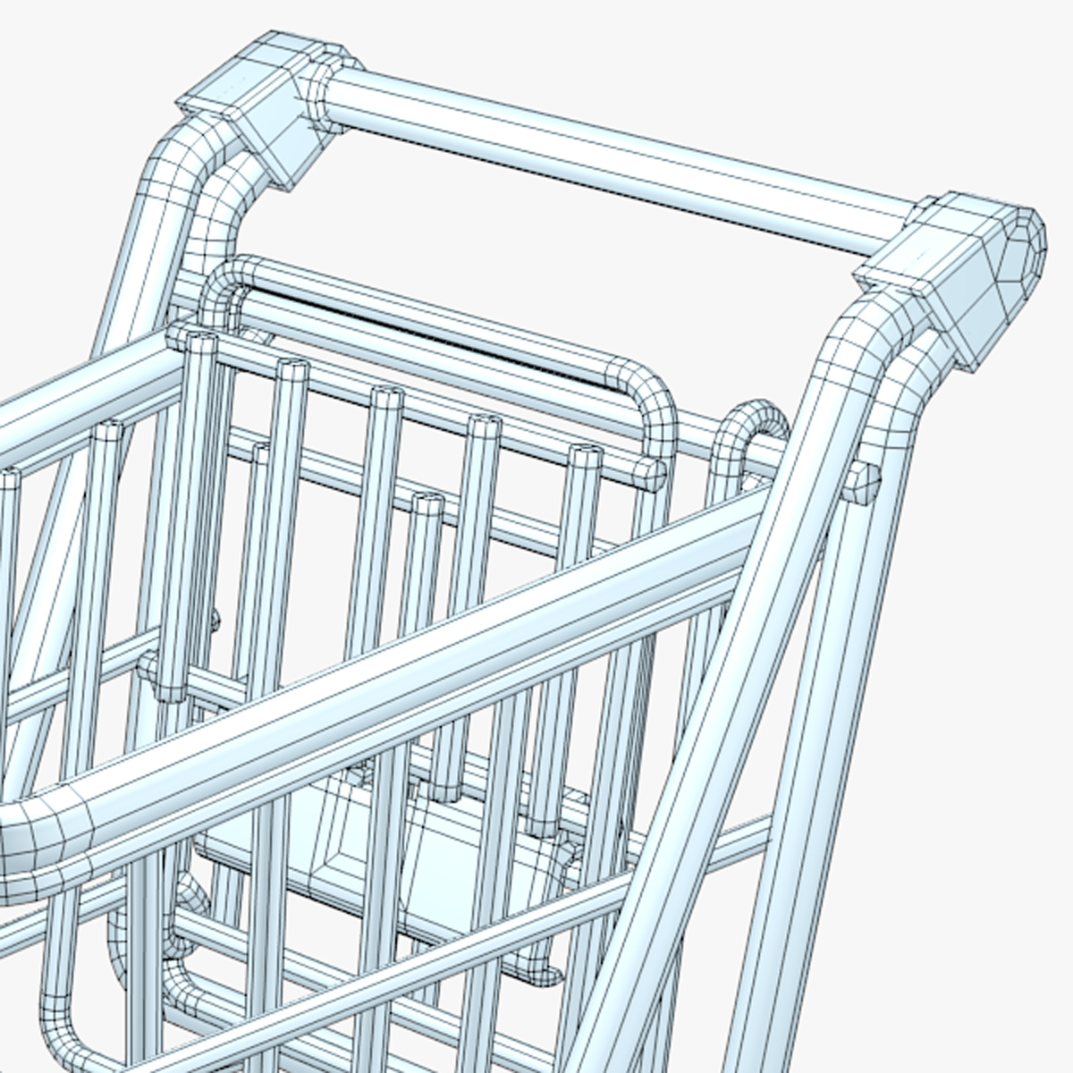 shopping cart 3d model