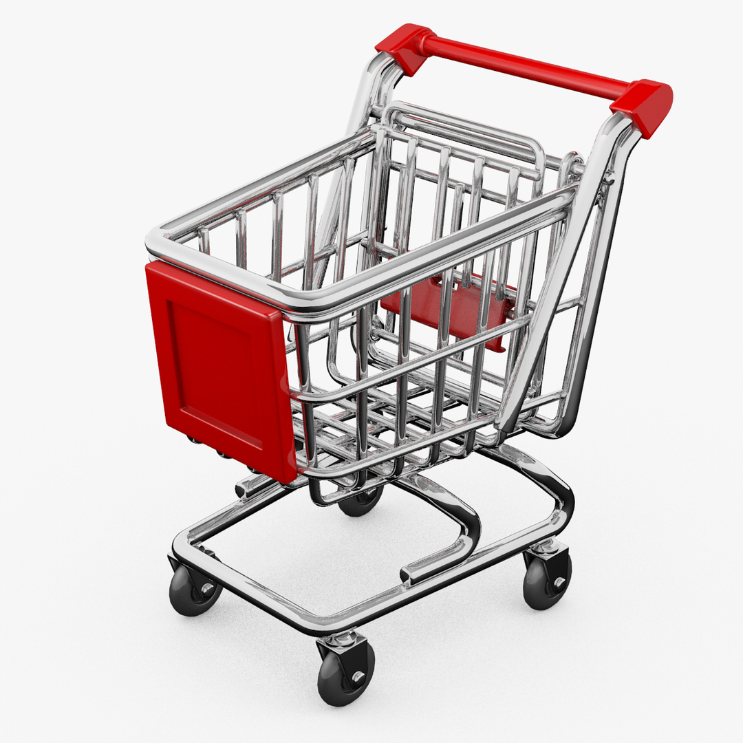 shopping cart 3d model