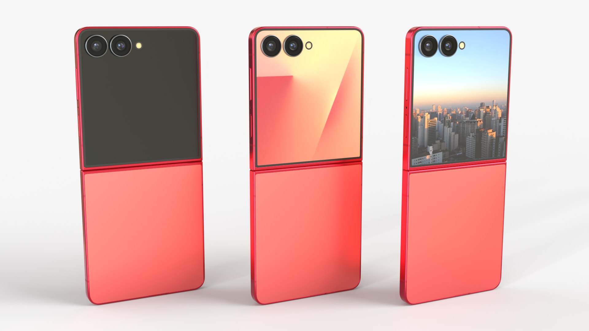 Samsung Galaxy Z Flip 7 Coralred 3D - TurboSquid 2433694