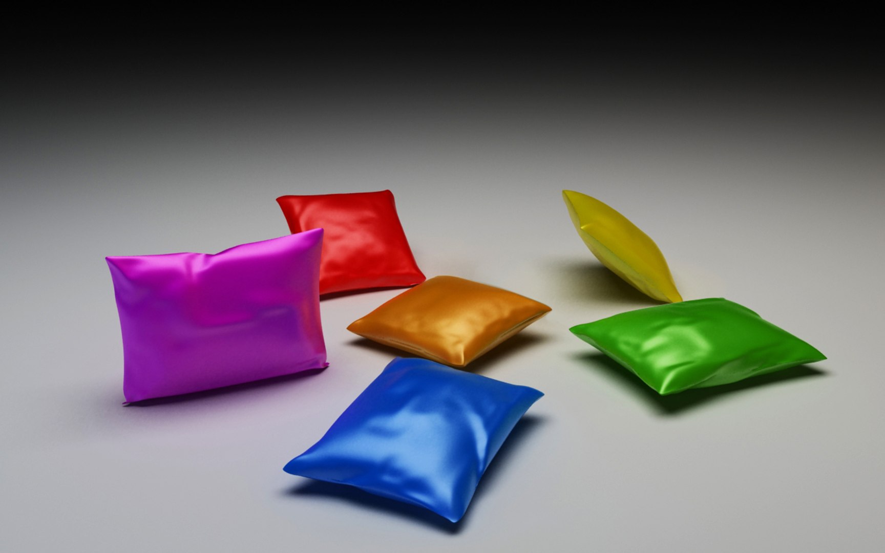 3d model pillows deformation