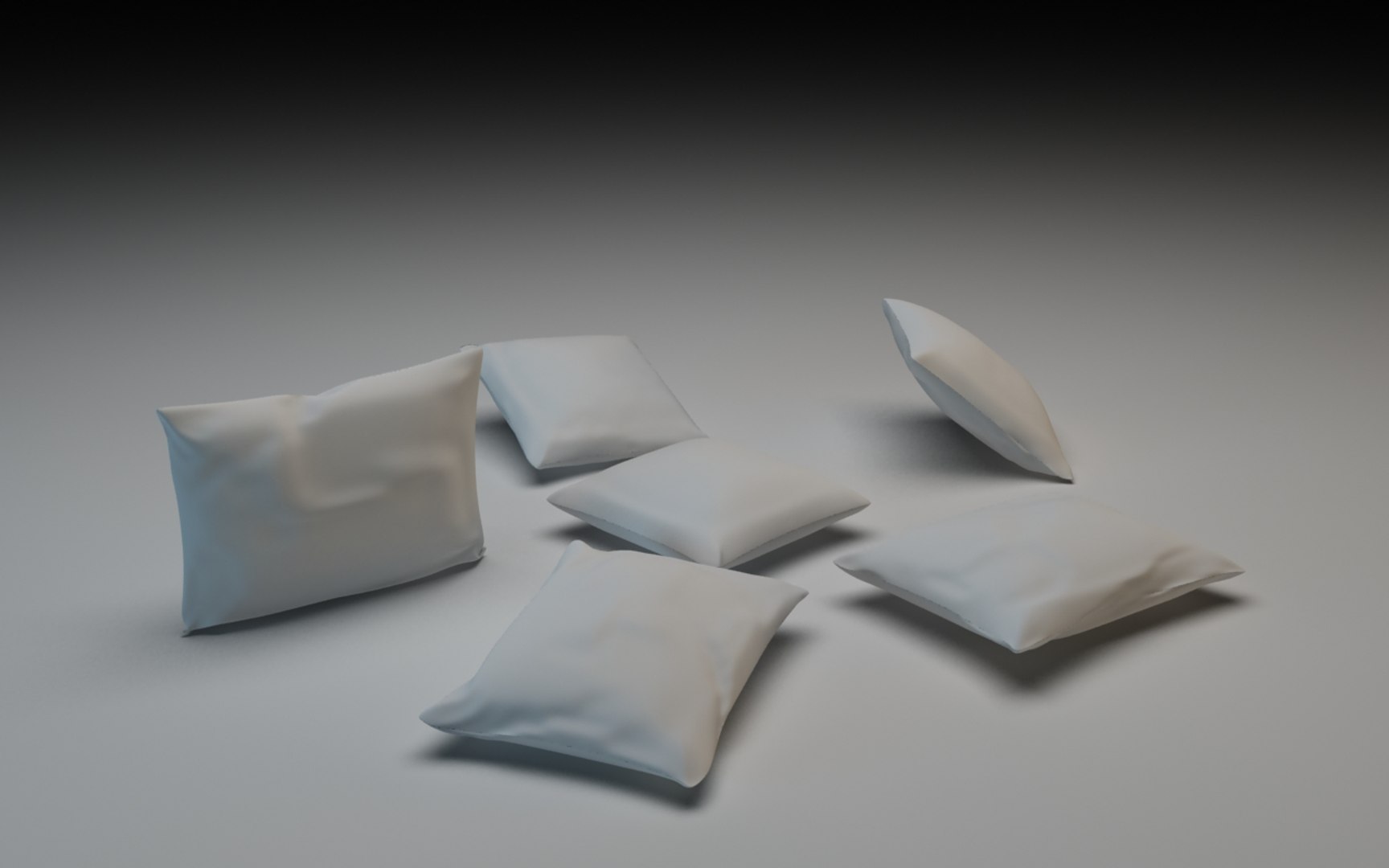 3d model pillows deformation