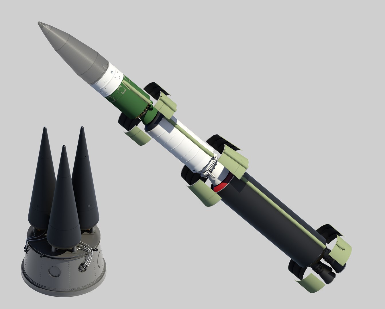 Minuteman-iii Intercontinental Ballistic 3D Model - TurboSquid 1219232