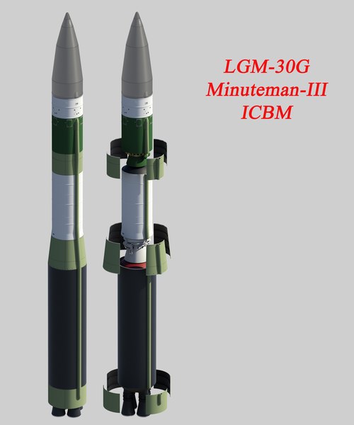 Minuteman III Model 3D - TurboSquid 1219232