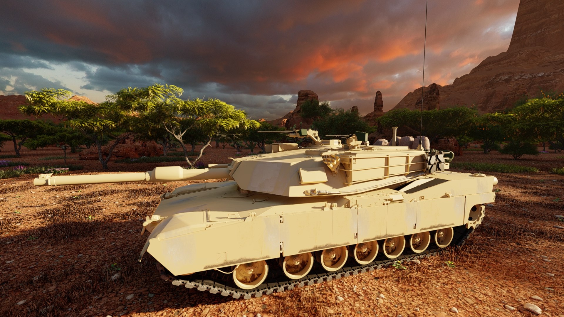 M1A1 Abrams 3D Model - TurboSquid 2275782