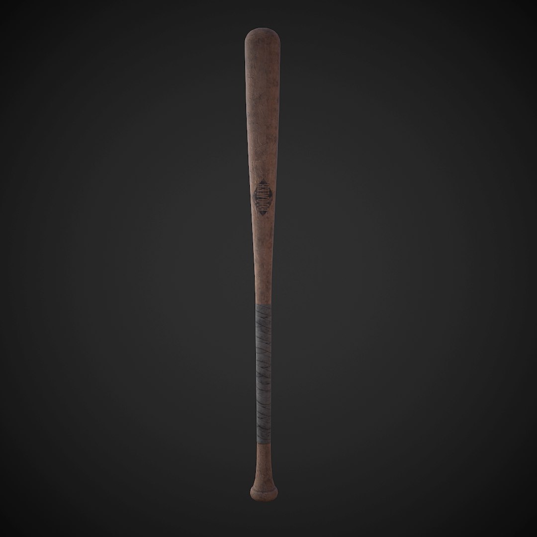 3D Old Baseball Bat Model - TurboSquid 1178356