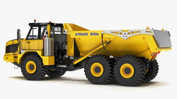 3d articulated truck komatsu hm300