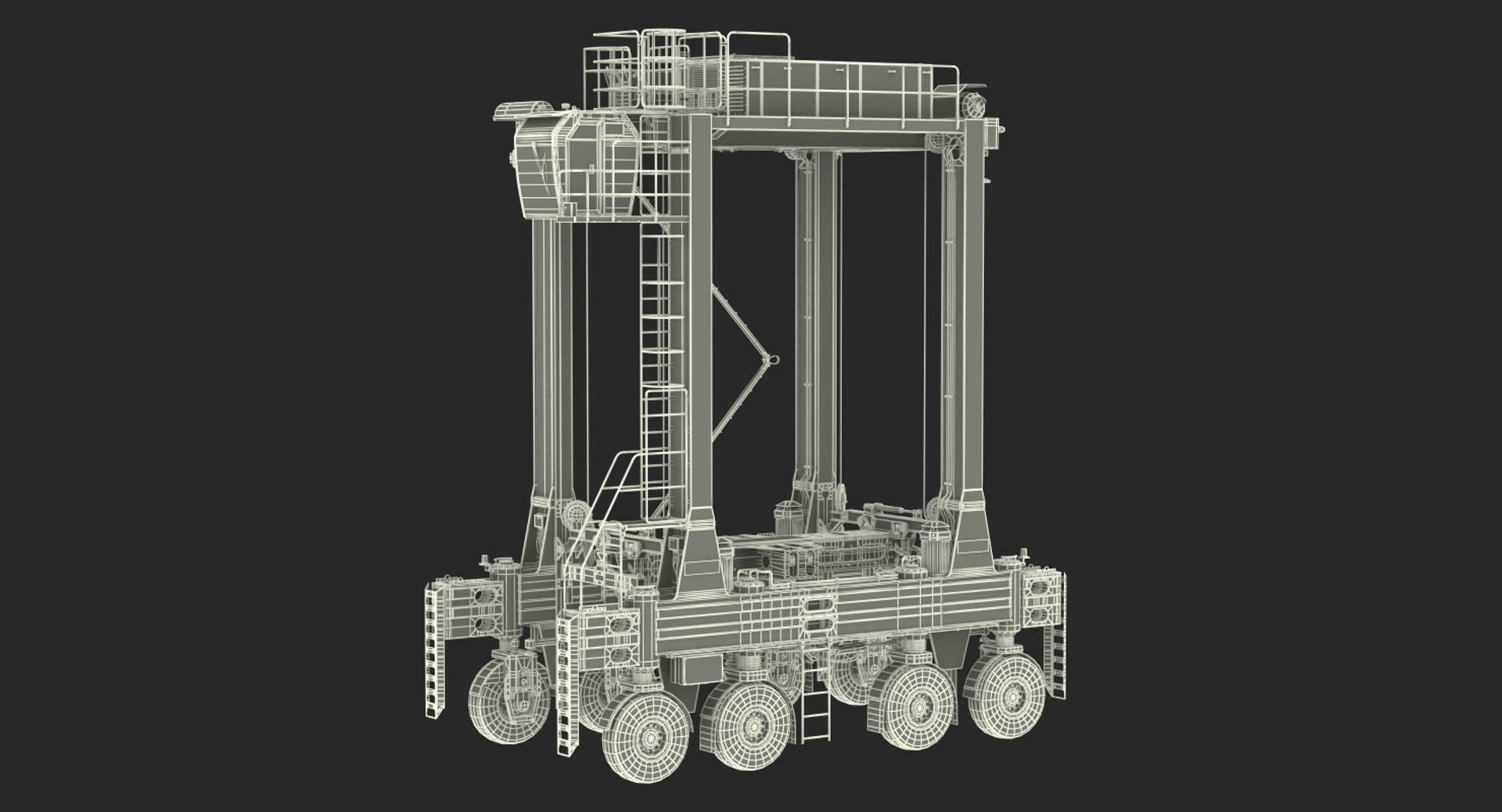 Kalmar Hybrid Straddle Carrier 3D Model - TurboSquid 1364886