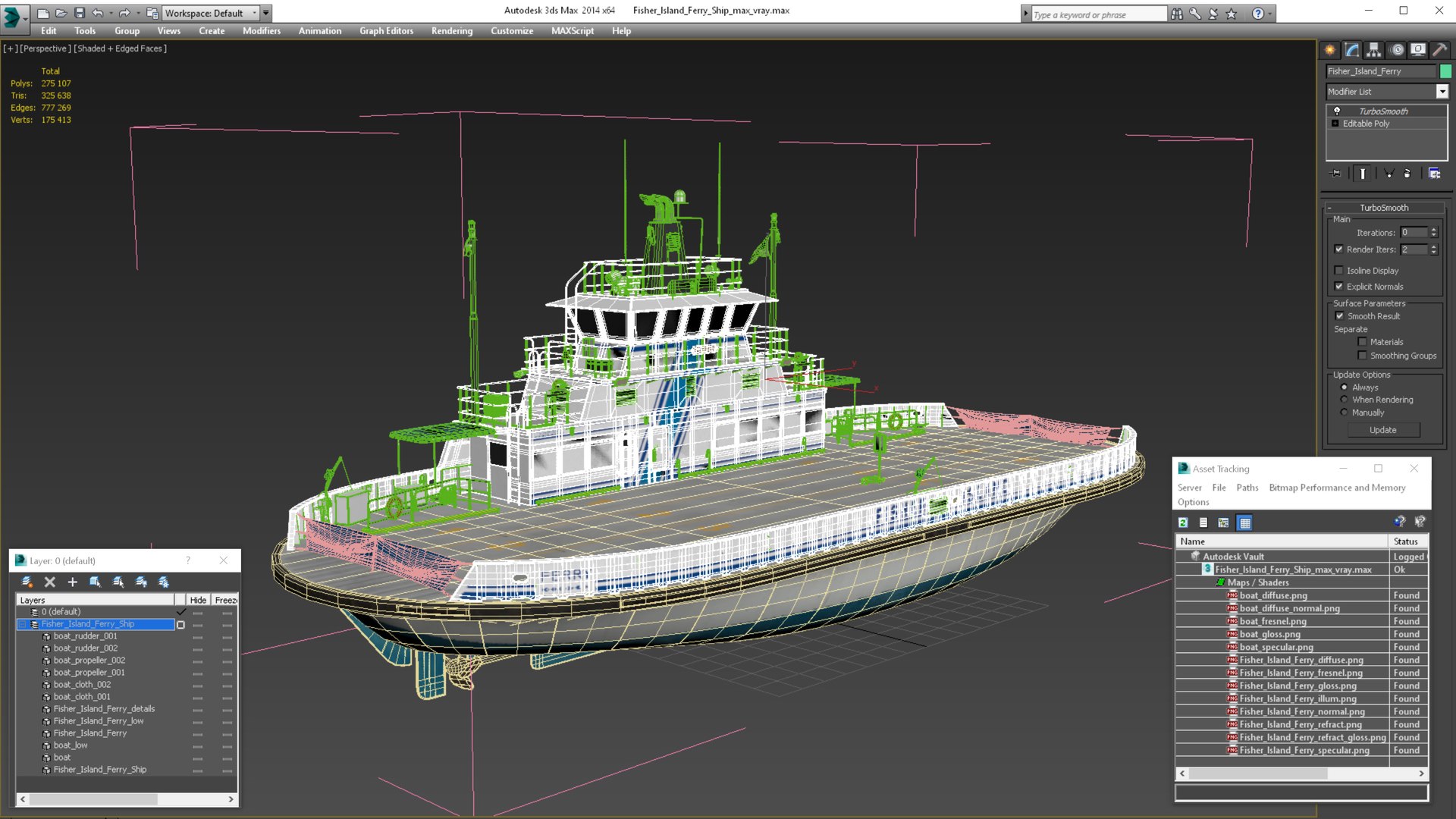 Fisher Island Ferry Ship Model - TurboSquid 1934929