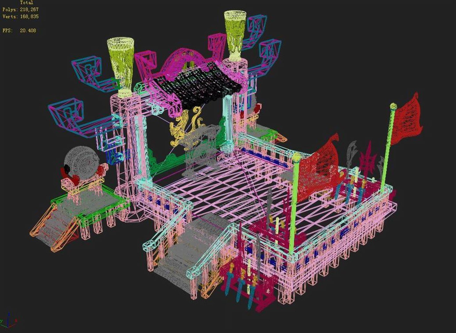 Gang building - martial arts 3D model - TurboSquid 1452383