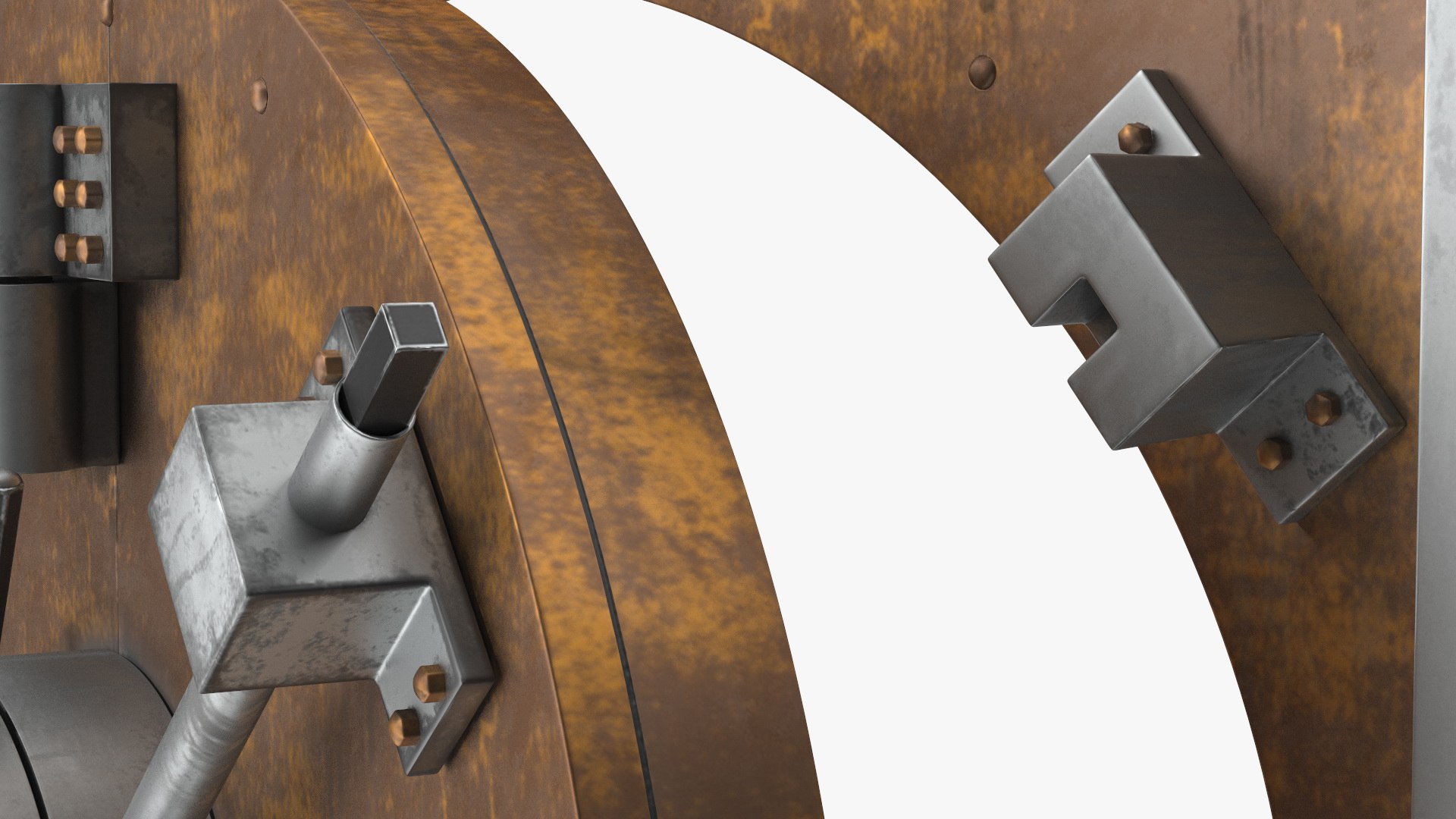 3D Antique Round Bank Vault Door Model - TurboSquid 1848638
