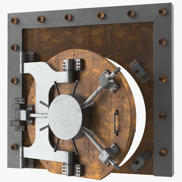3D Antique Round Bank Vault Door model - TurboSquid 1848638