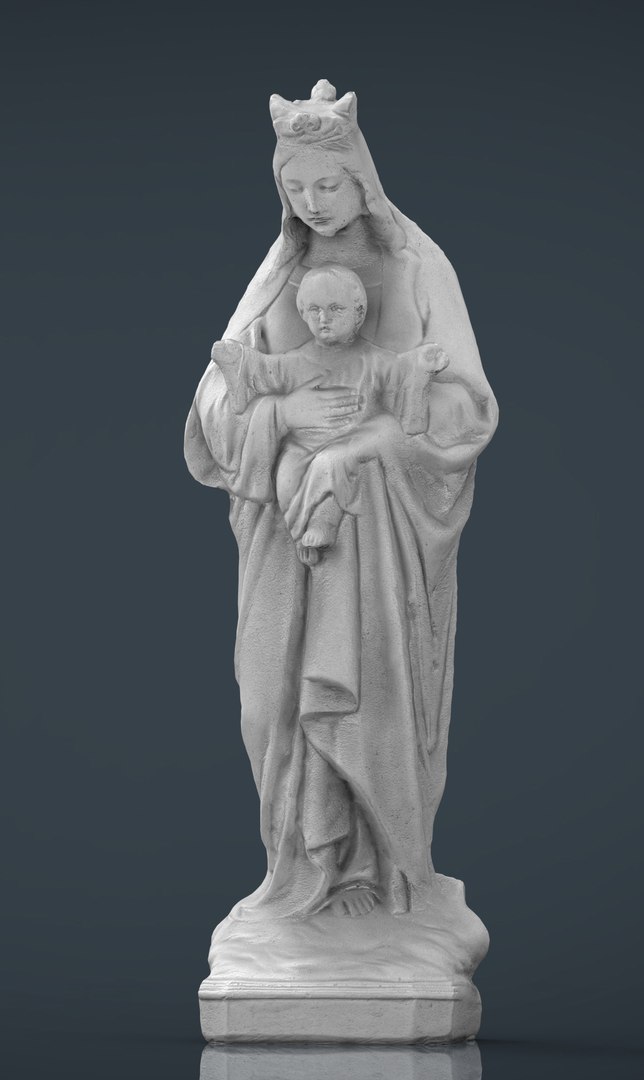 3d model virgin mary baby jesus