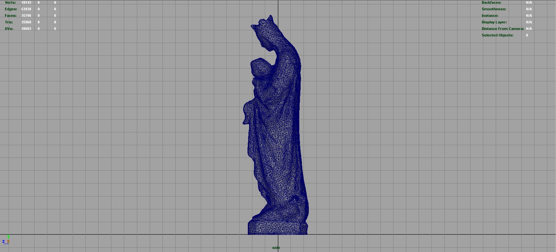 3d Model Virgin Mary Baby Jesus
