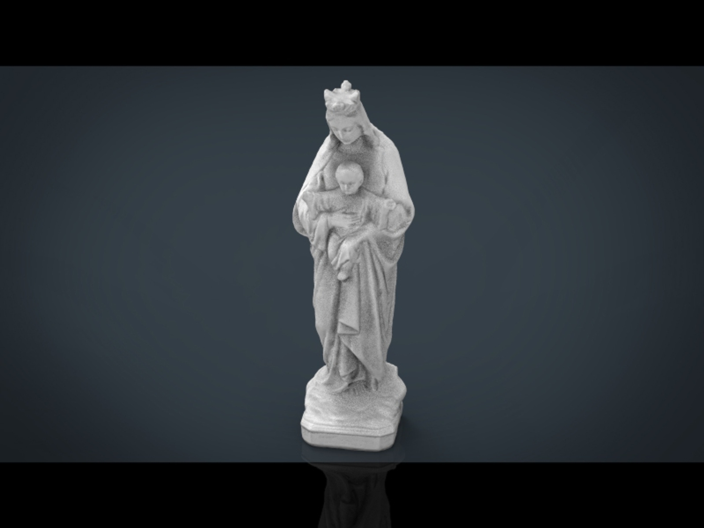 3d model virgin mary baby jesus