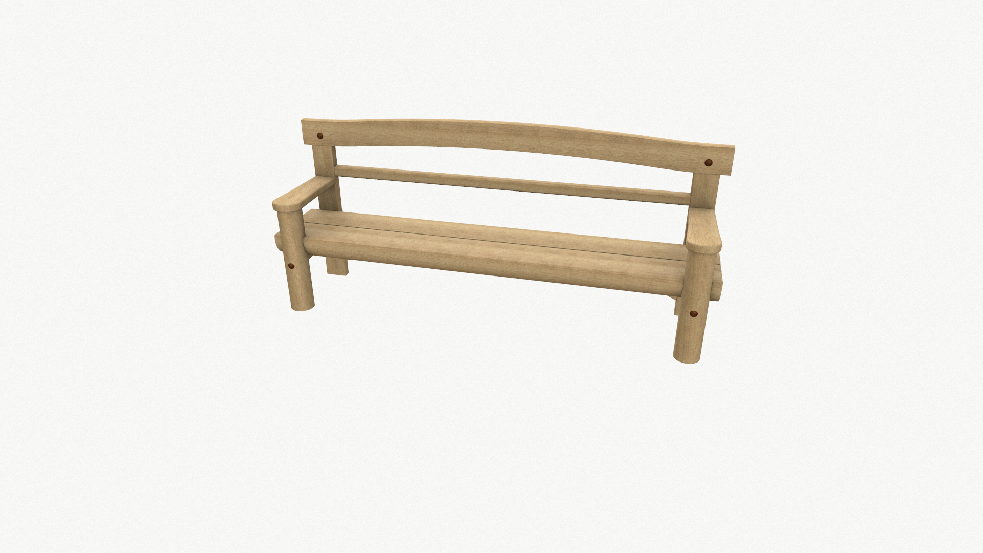 Bench Log 3D Model - TurboSquid 1428711