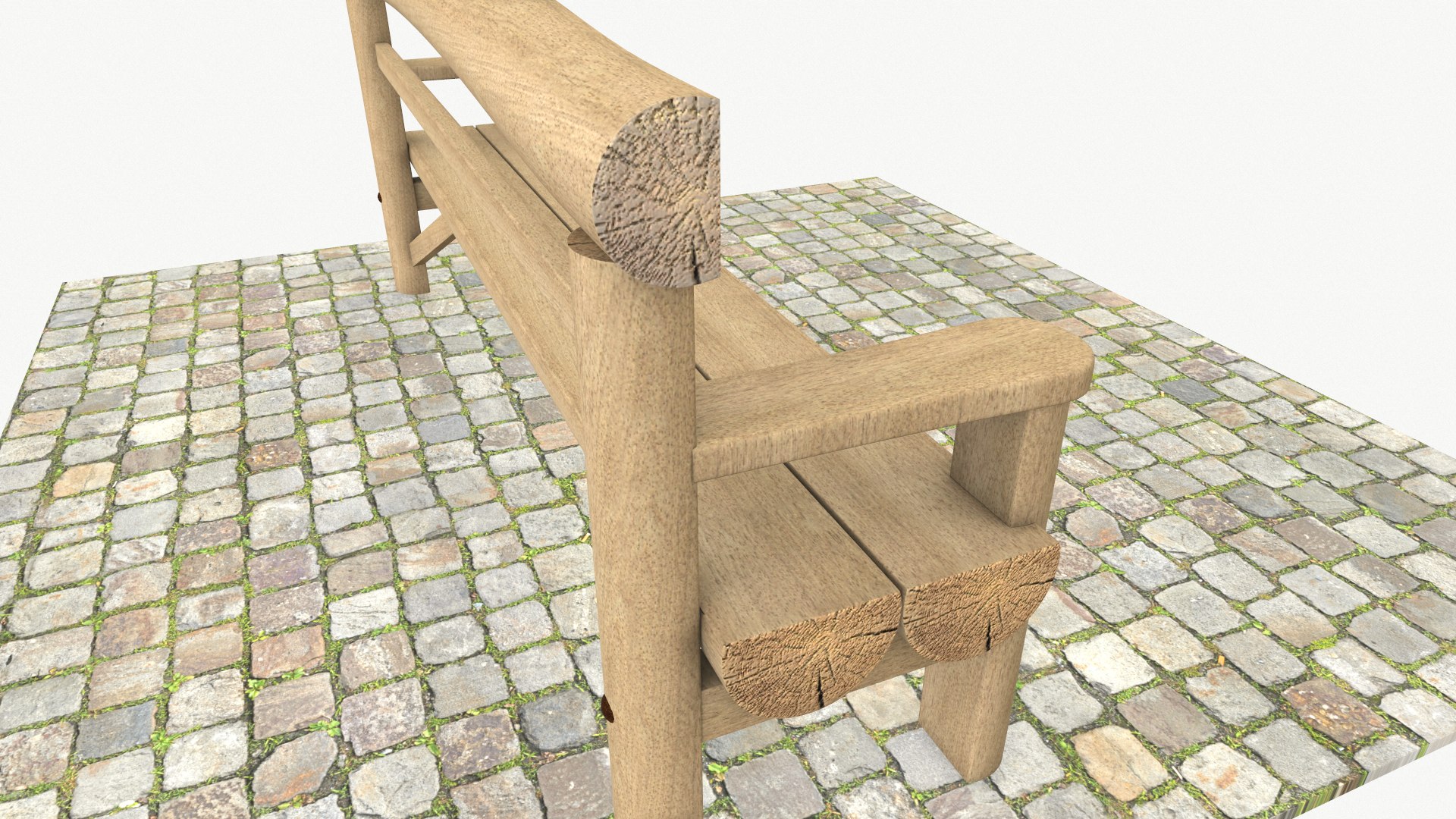 Bench Log 3D Model - TurboSquid 1428711