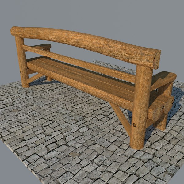 Bench log 3D model - TurboSquid 1428711