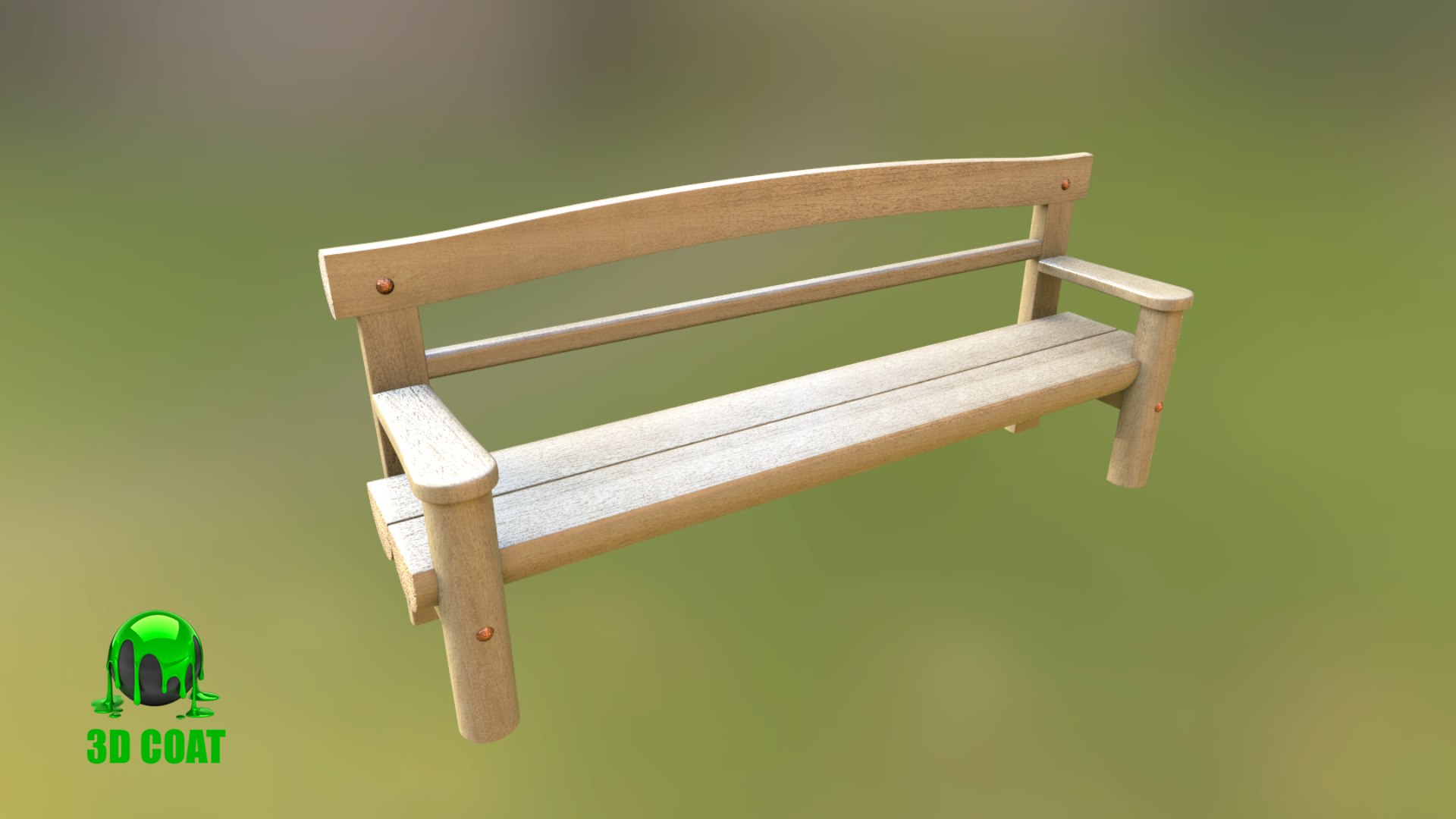 Bench Log 3D Model - TurboSquid 1428711