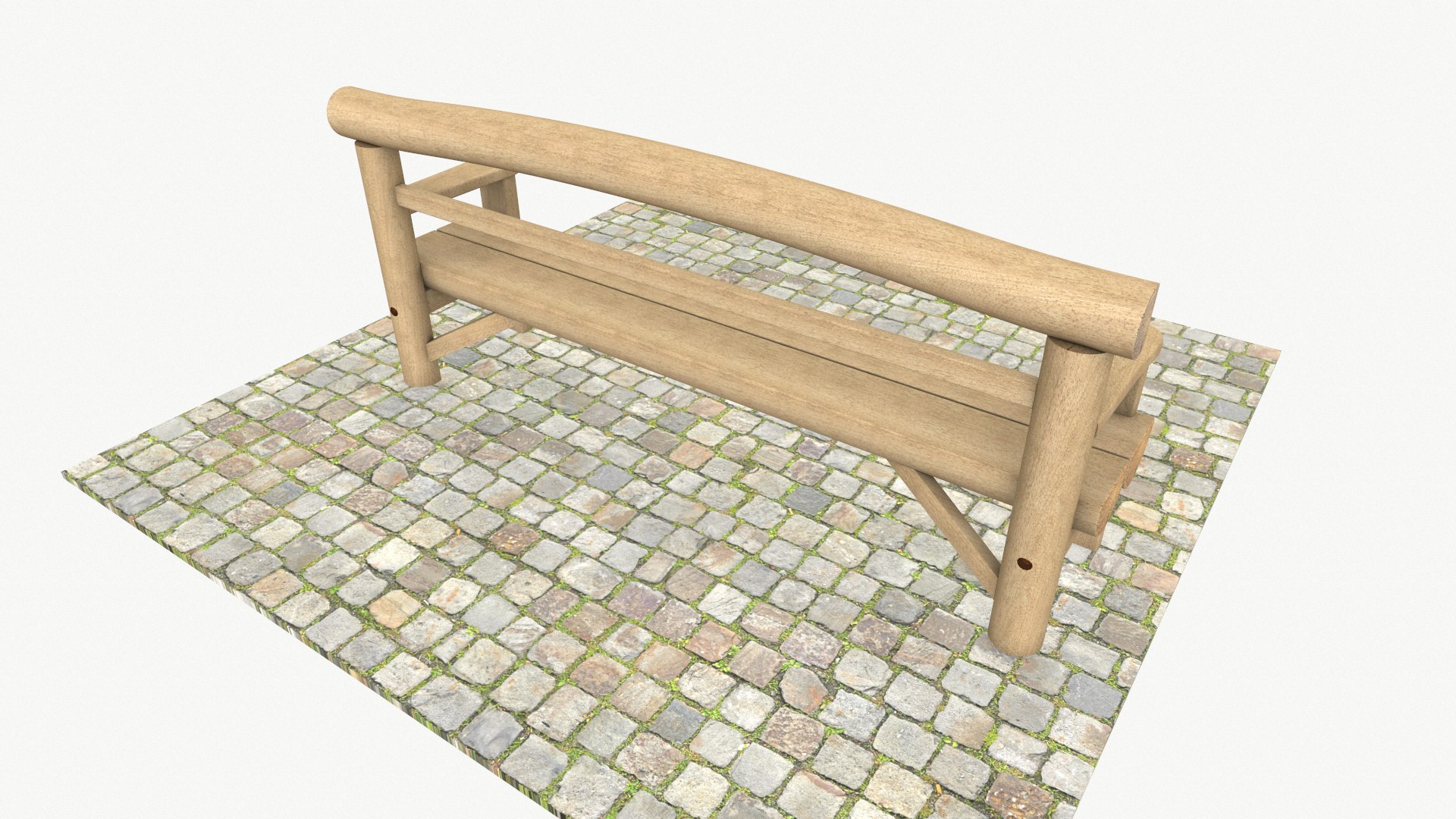 Bench Log 3D Model - TurboSquid 1428711