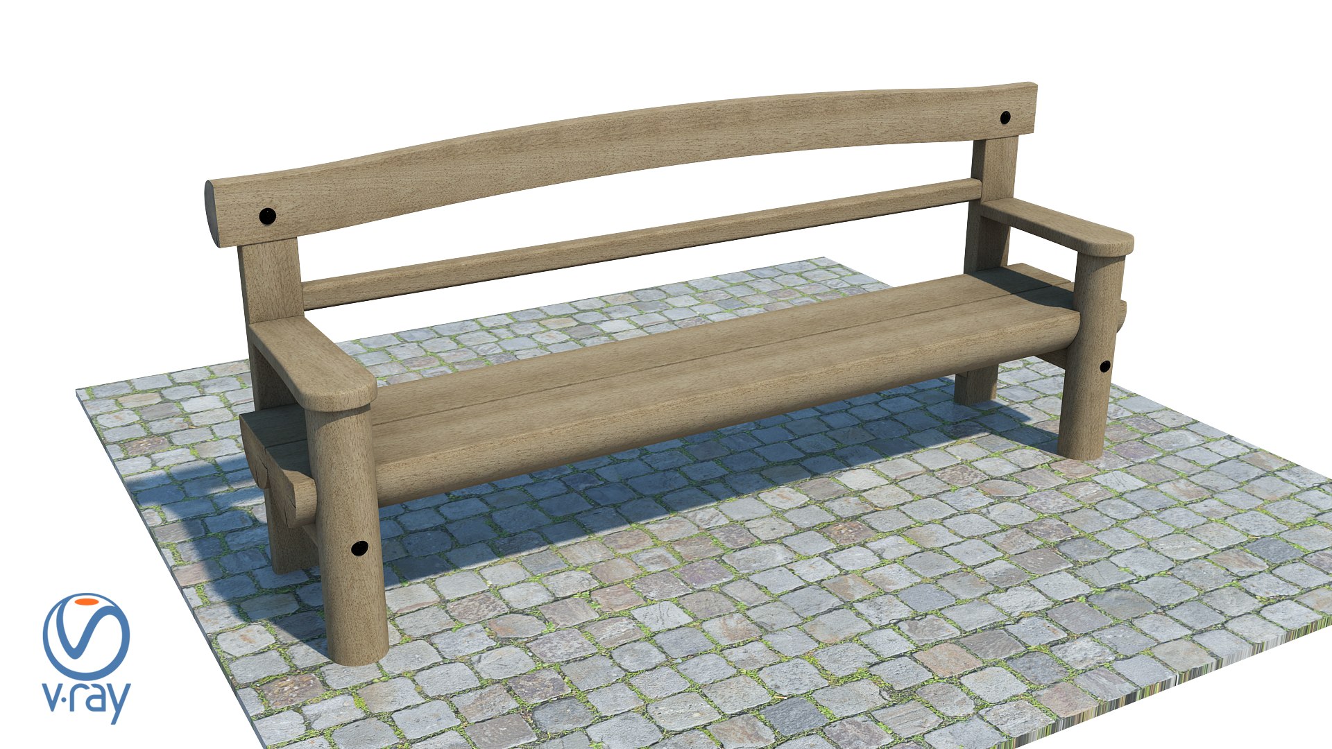 Bench Log 3D Model - TurboSquid 1428711