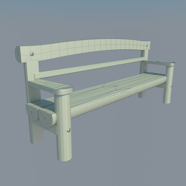 Bench log 3D model - TurboSquid 1428711
