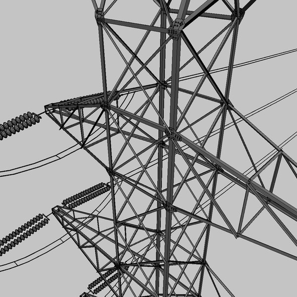 3d model power tower