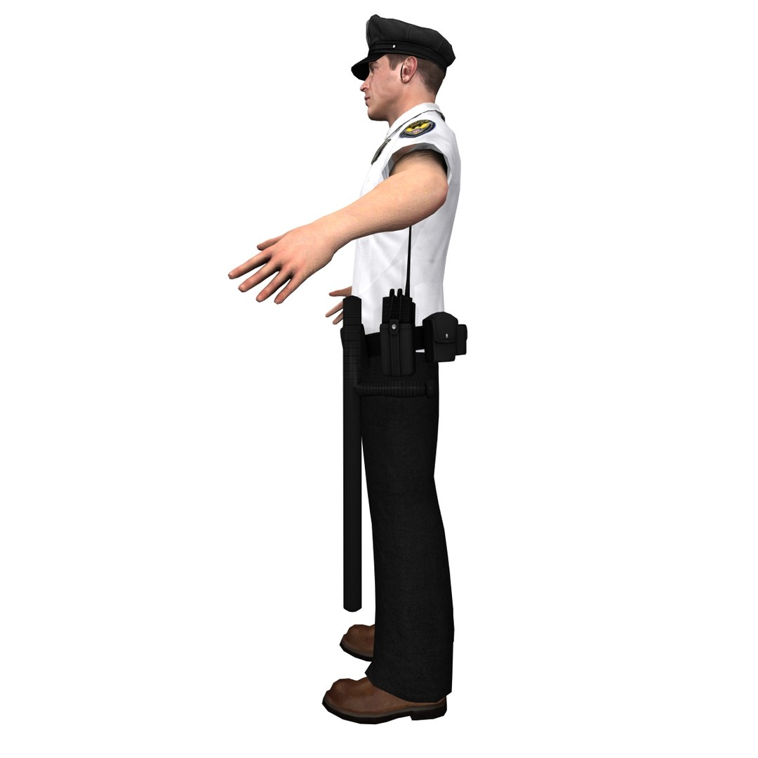 Police Officer 3d Model