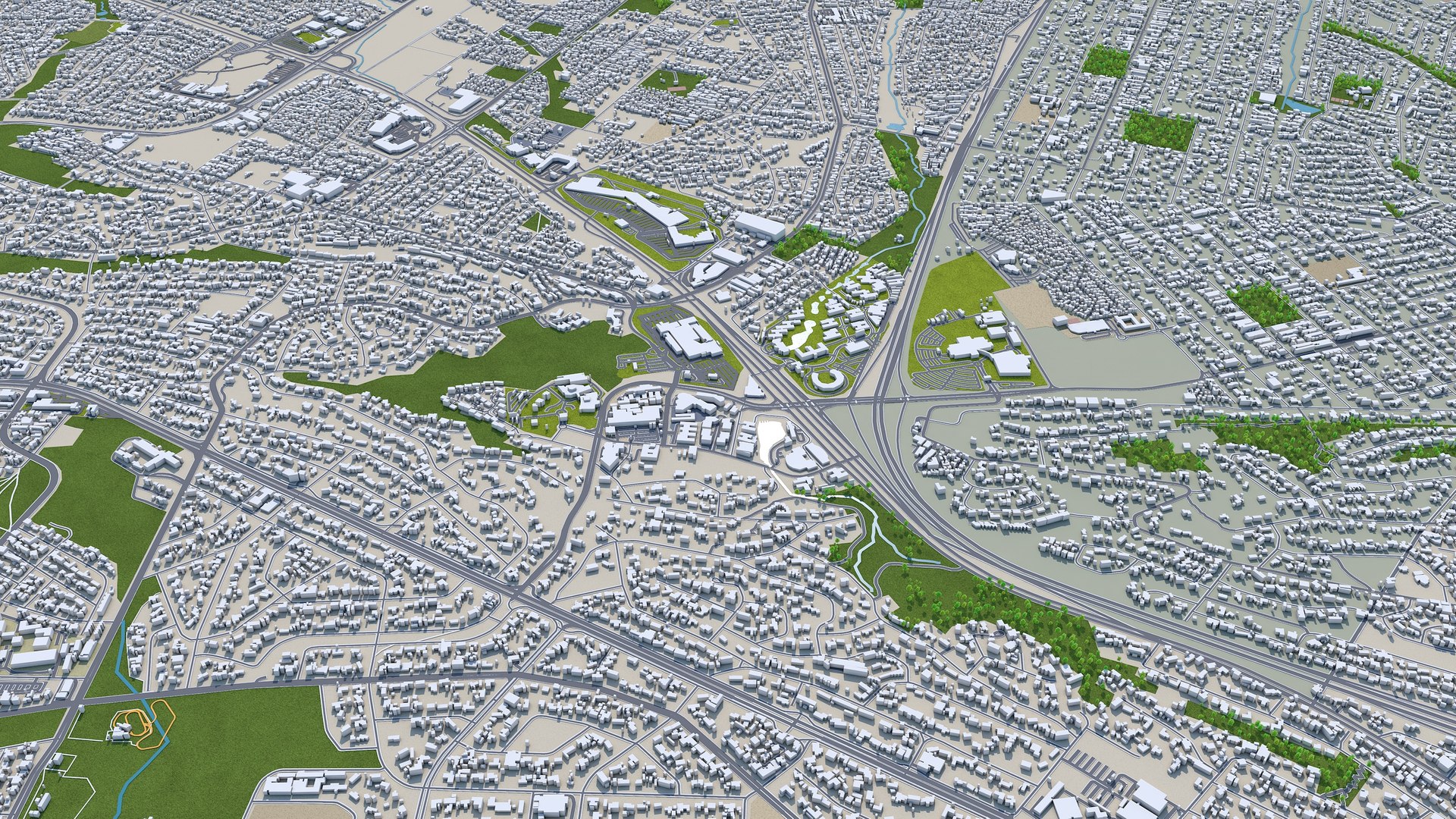 City area building 3D model - TurboSquid 1628301