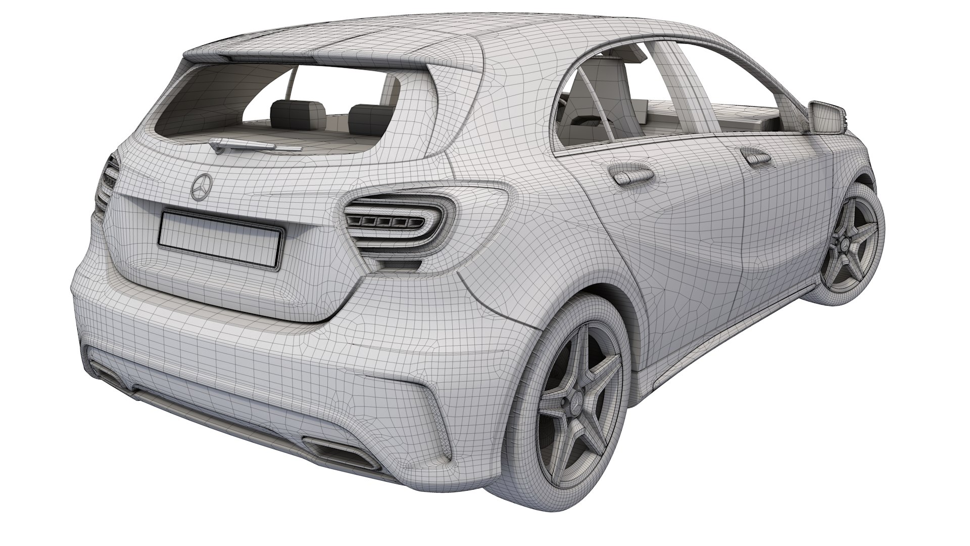 3D Mercedes-Benz A-Class Model - TurboSquid 2142792