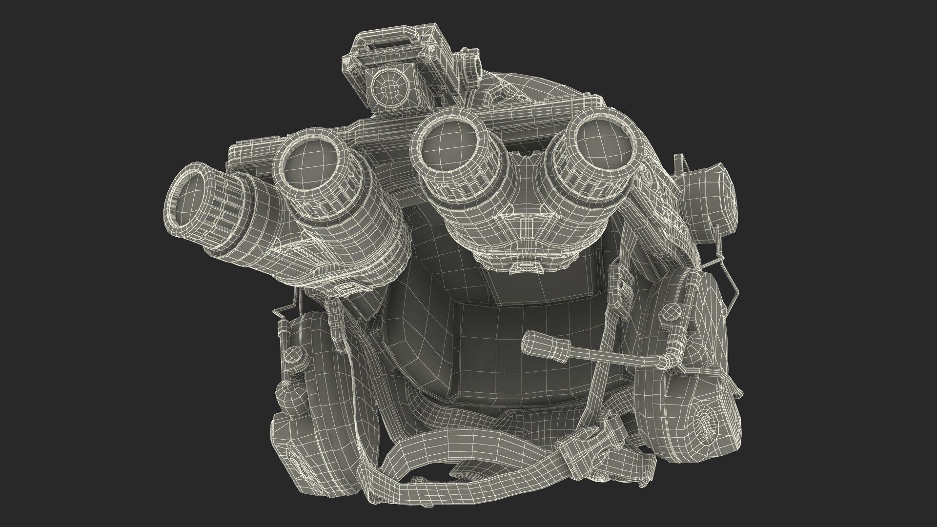 Helmet With Night Vision Goggles Grey Camo Fur 3D Model - TurboSquid ...