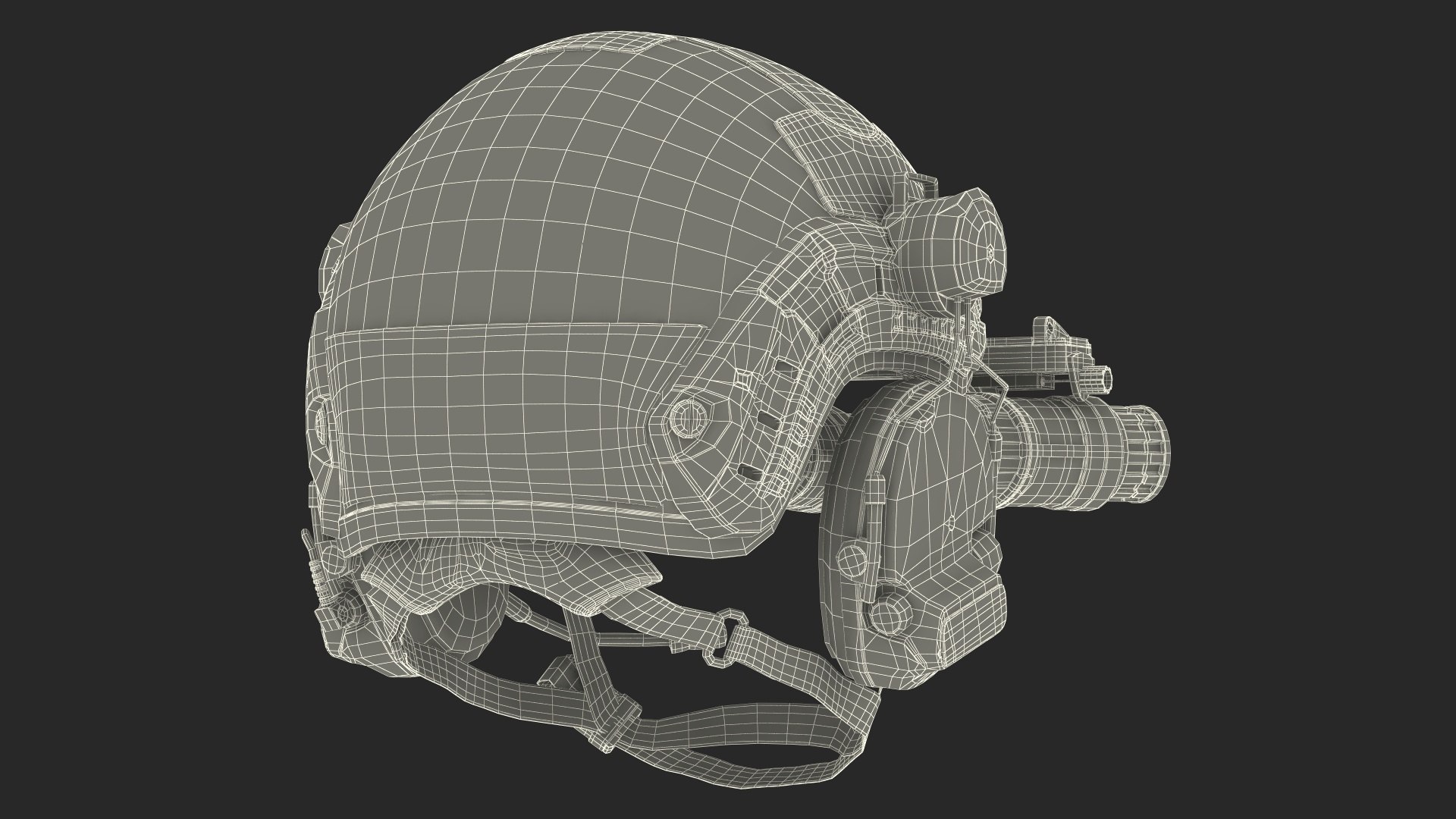 Helmet With Night Vision Goggles Grey Camo Fur 3D Model - TurboSquid ...
