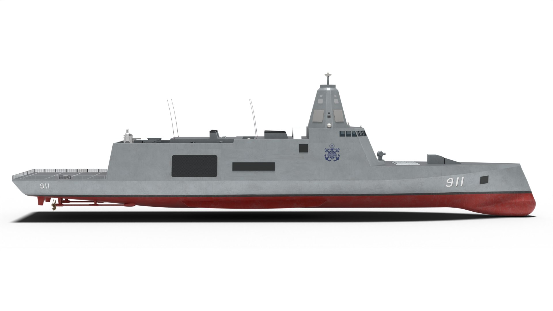 Destroyer KDDX-S 3D Model - TurboSquid 2222005