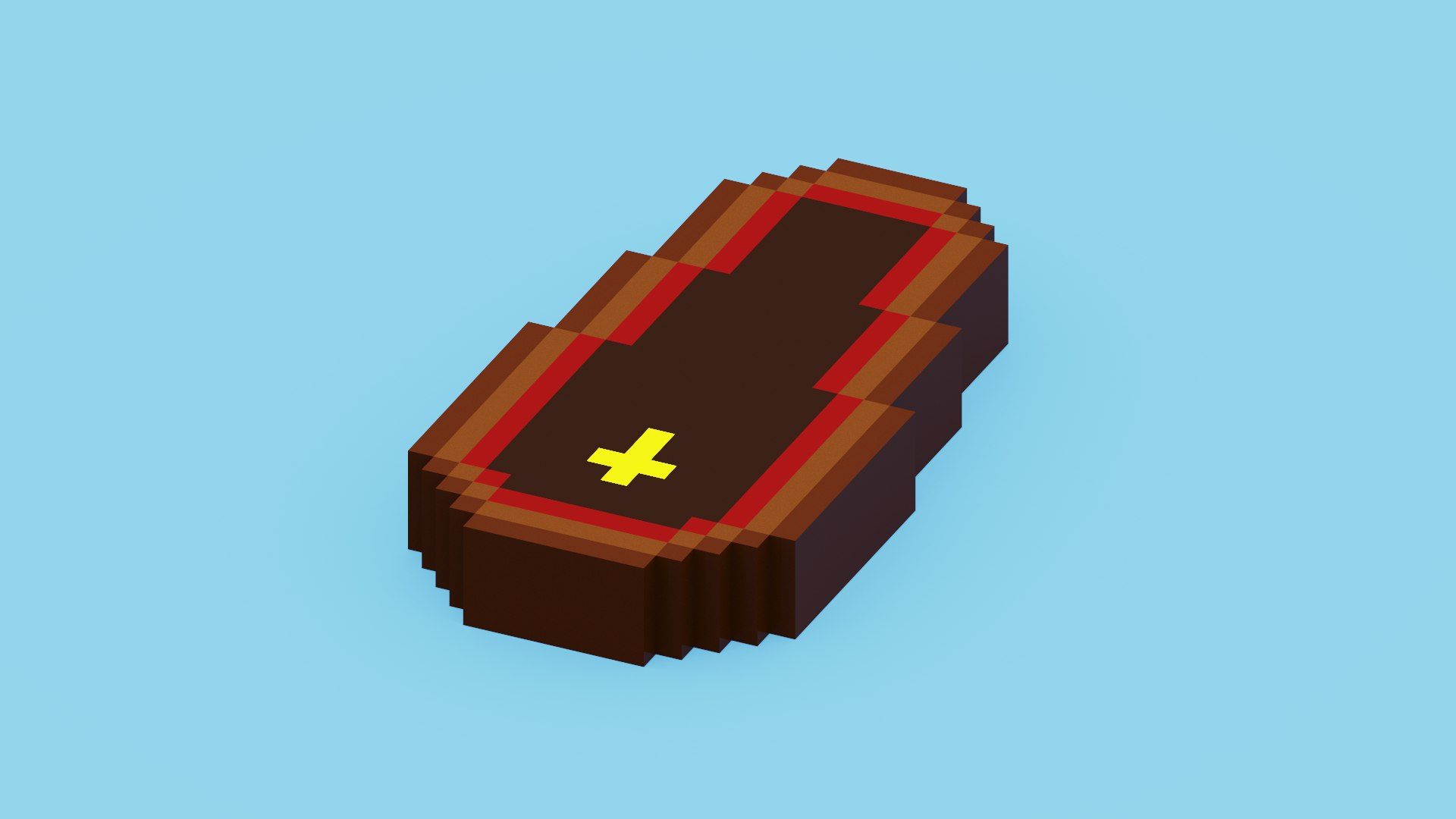 Voxel Coffin 3D Model - TurboSquid 1972752