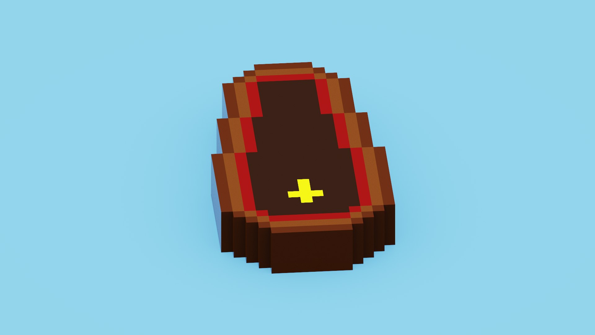 Voxel Coffin 3D Model - TurboSquid 1972752