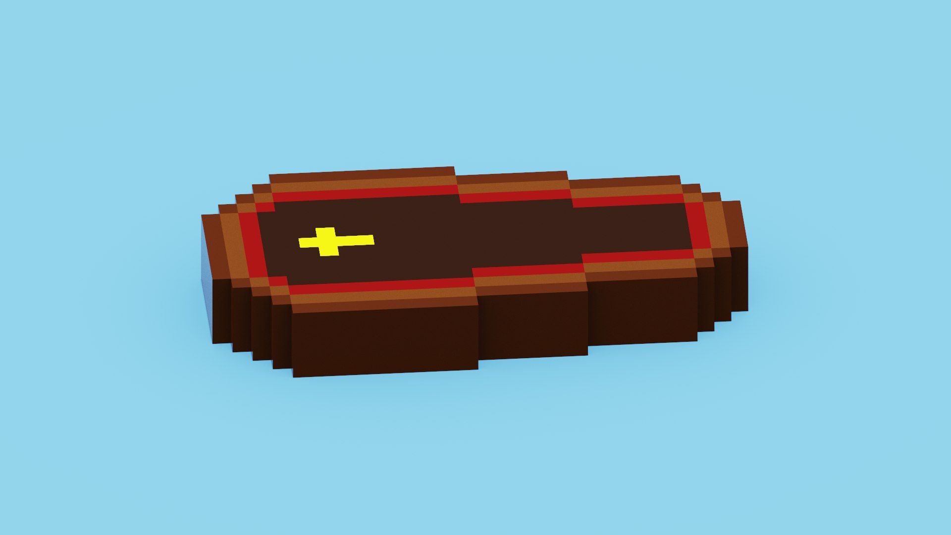 Voxel Coffin 3D Model - TurboSquid 1972752