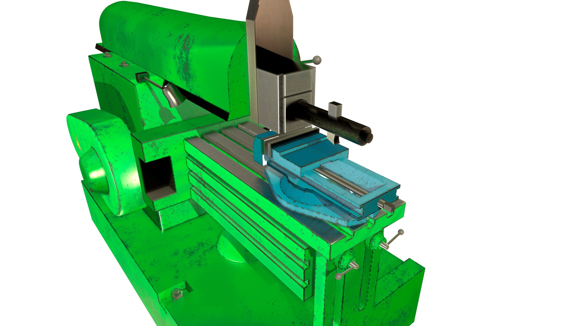 3D Model Metal Planer Machine - TurboSquid 1830001