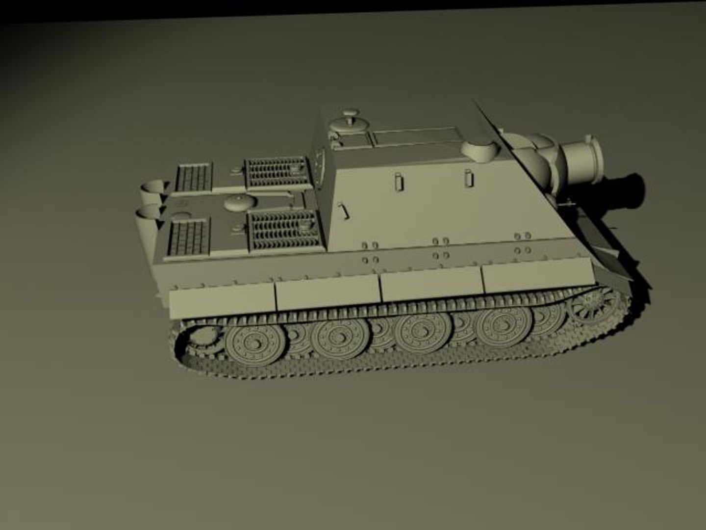 3d German Tiger Sturmtiger Model