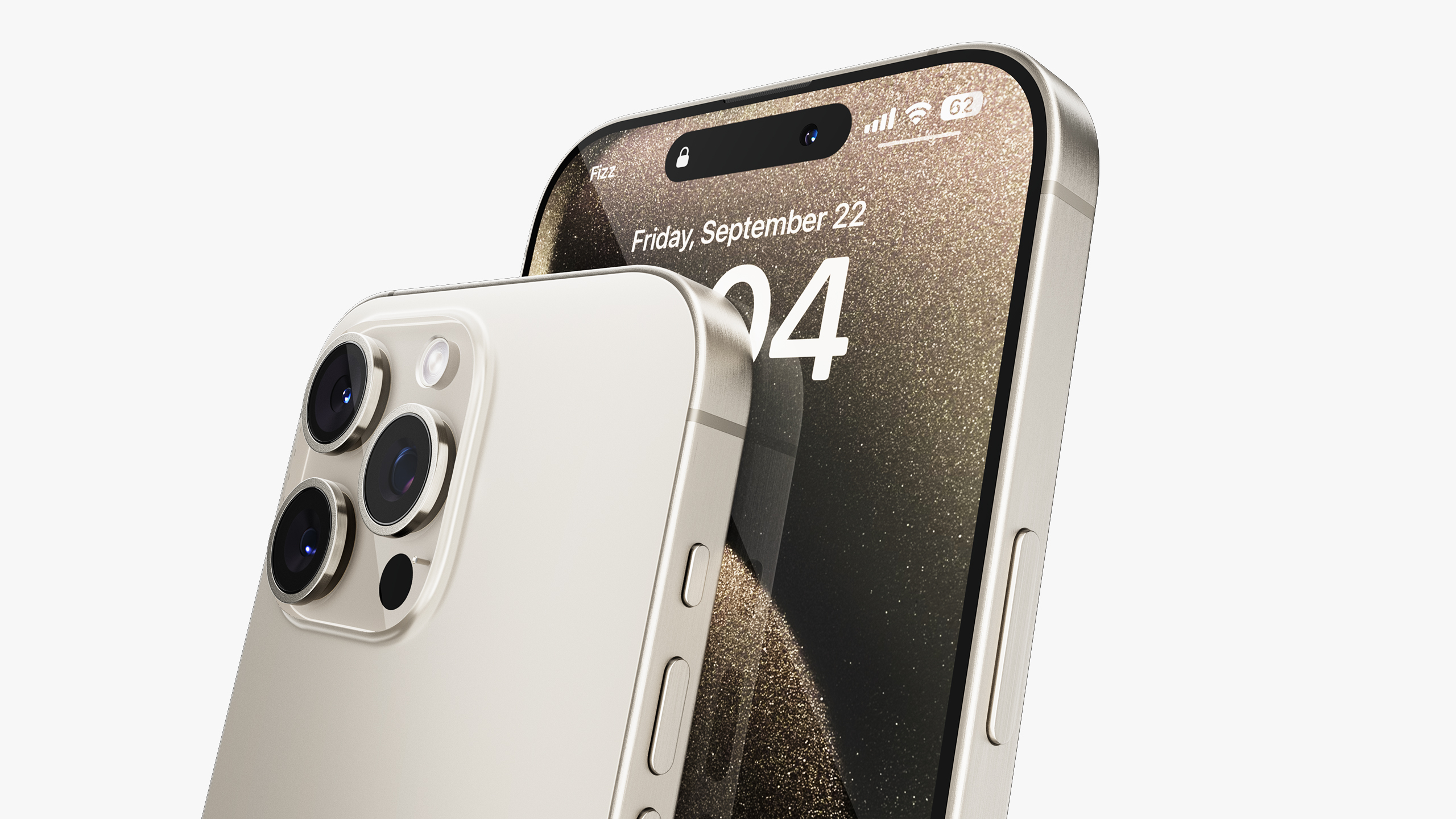 modelo 3d iPhone 15 Pro - Pro Max Titanio natural - TurboSquid 2133408