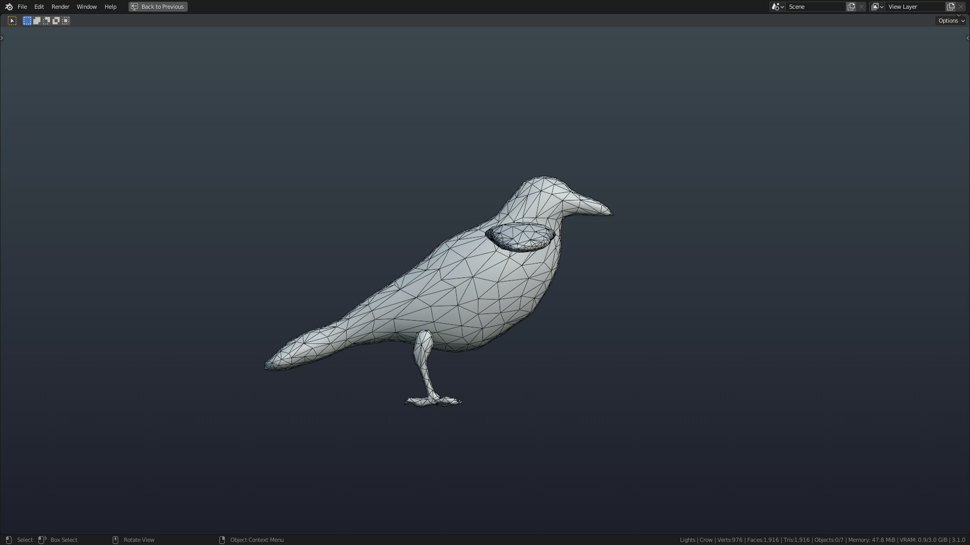 3D Low Poly Crow Rigged With Realistic Texture - TurboSquid 1875944