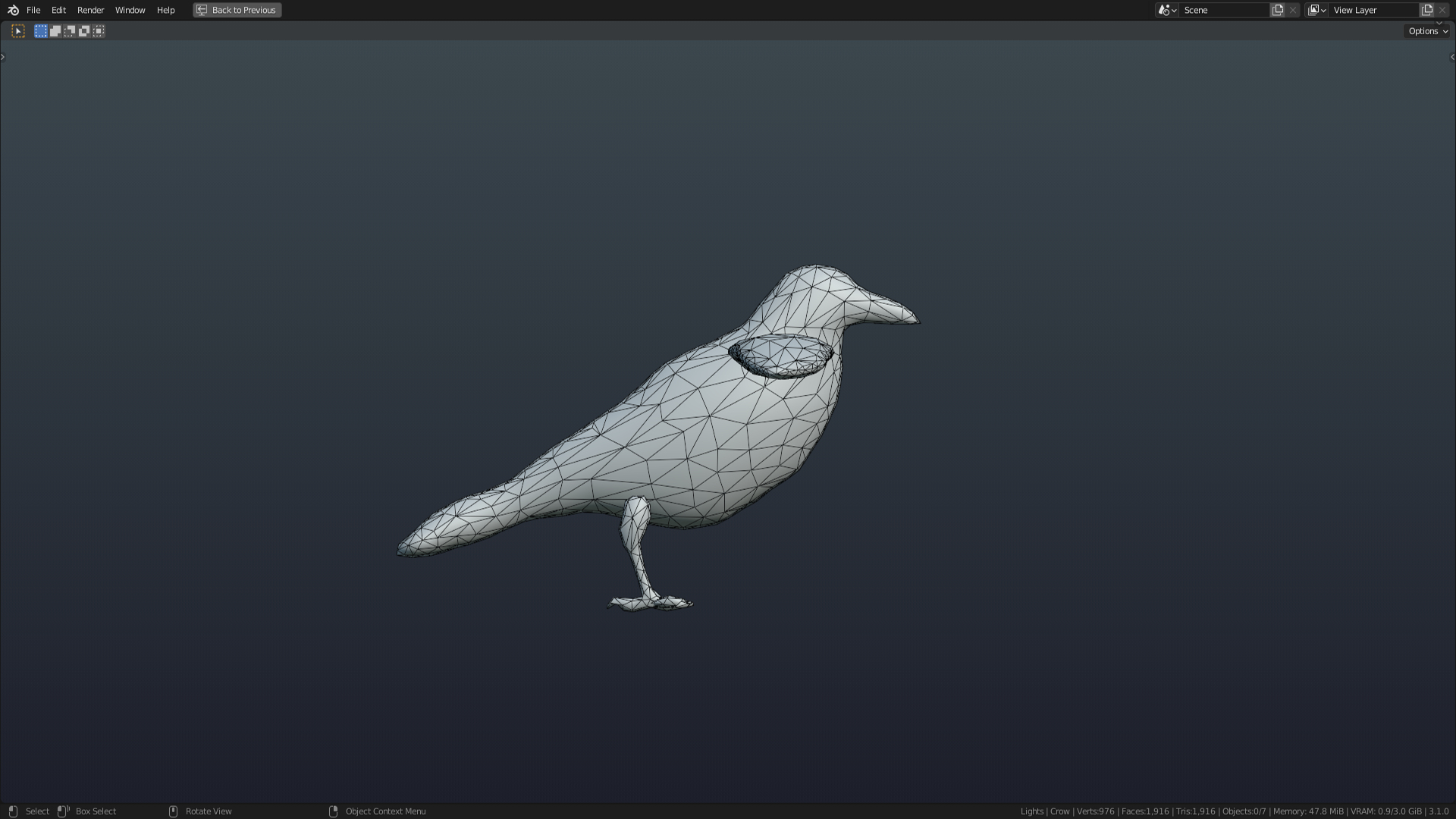 3D Low Poly Crow Rigged With Realistic Texture - TurboSquid 1875944