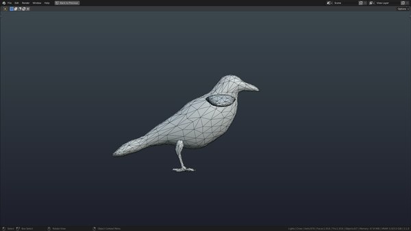 3D Low Poly Crow Rigged With Realistic Texture - TurboSquid 1875944