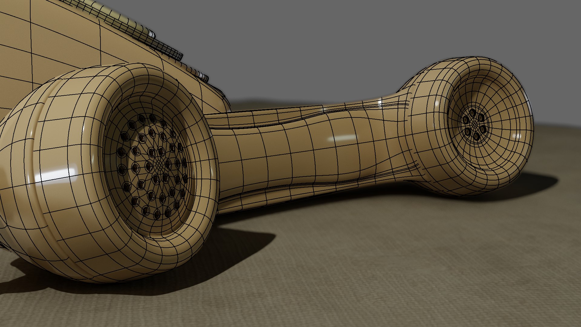 3D Old Rotary Phone Model - TurboSquid 1642615