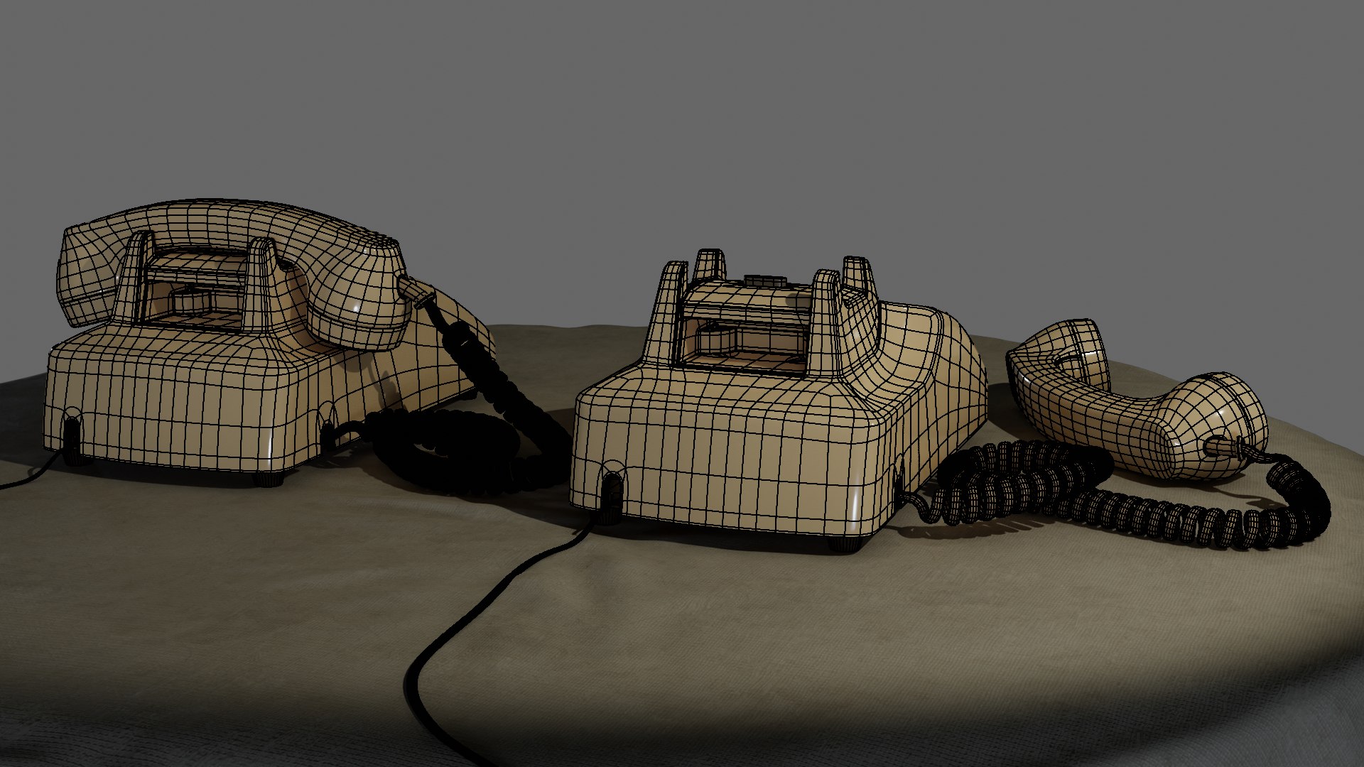 3D Old Rotary Phone Model - TurboSquid 1642615