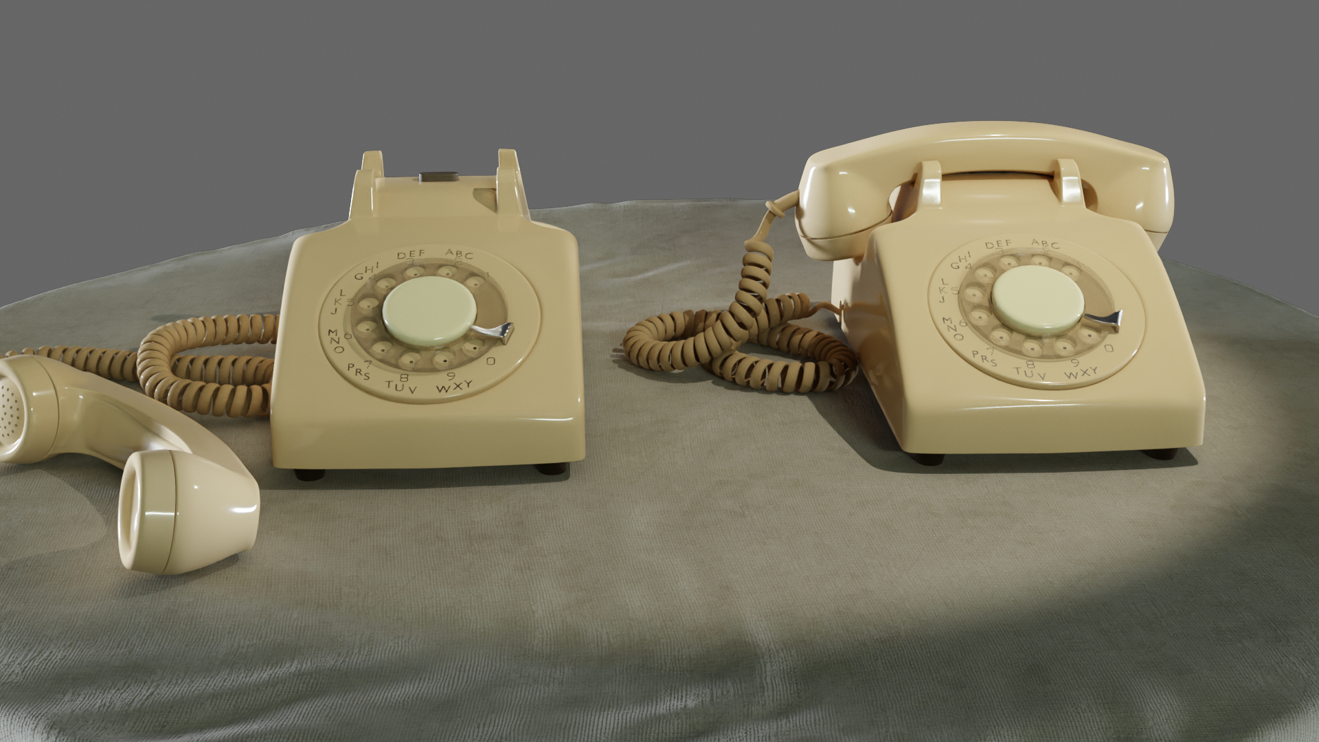 3D Old Rotary Phone Model - TurboSquid 1642615