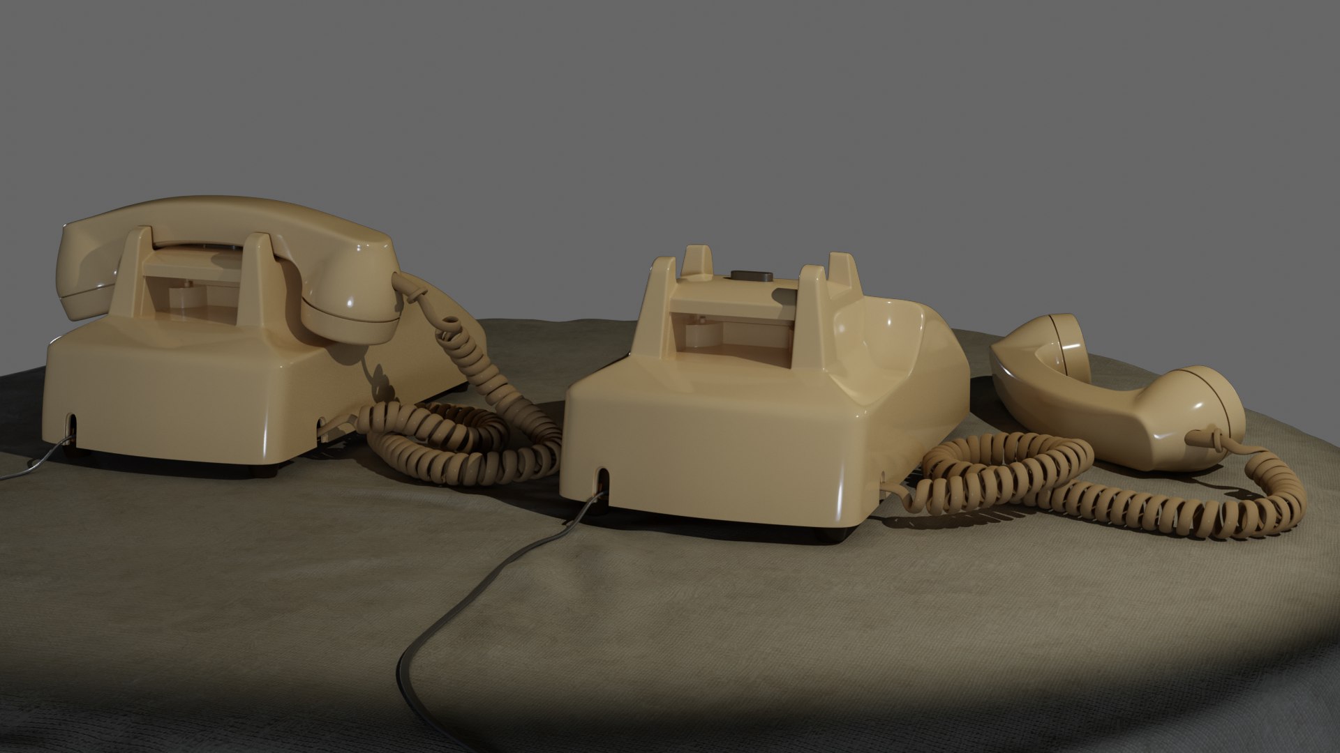 3D Old Rotary Phone Model - TurboSquid 1642615